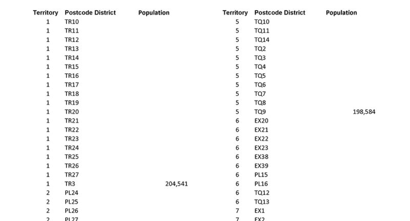 Franchise Territory Maps | Business Map Centre
