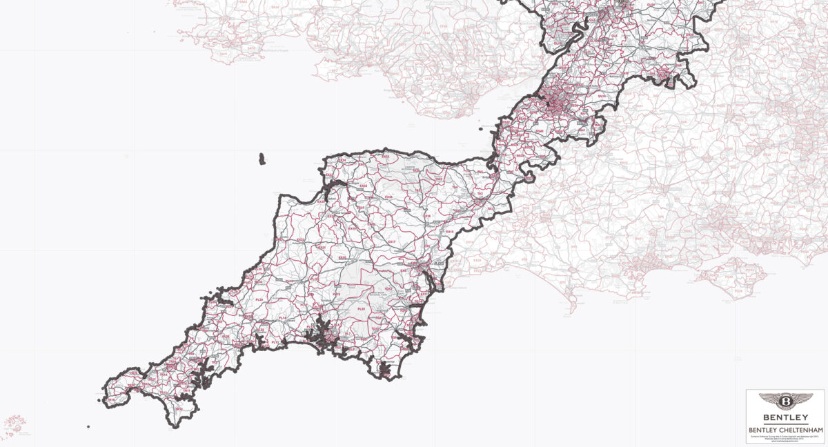 Custom Postcode Maps of UK & London | Business Map Centre