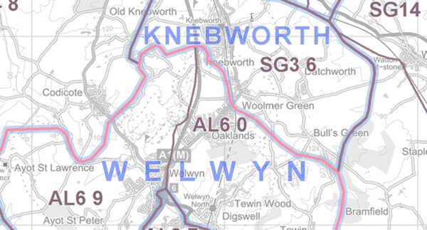 Custom Postcode Maps of UK & London | Business Map Centre